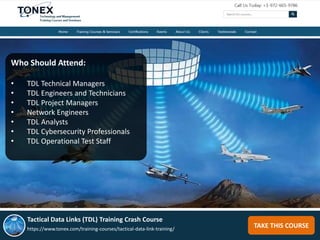 Tactical Data Link (TDL) Training Crash Course | PPTX
