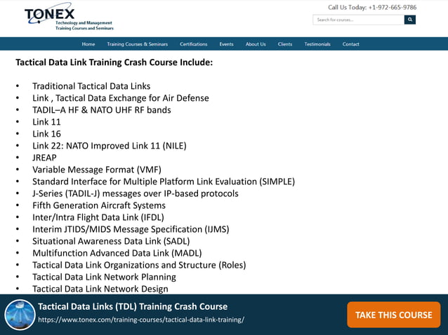 Tactical Data Link (TDL) Training Crash Course | PPTX