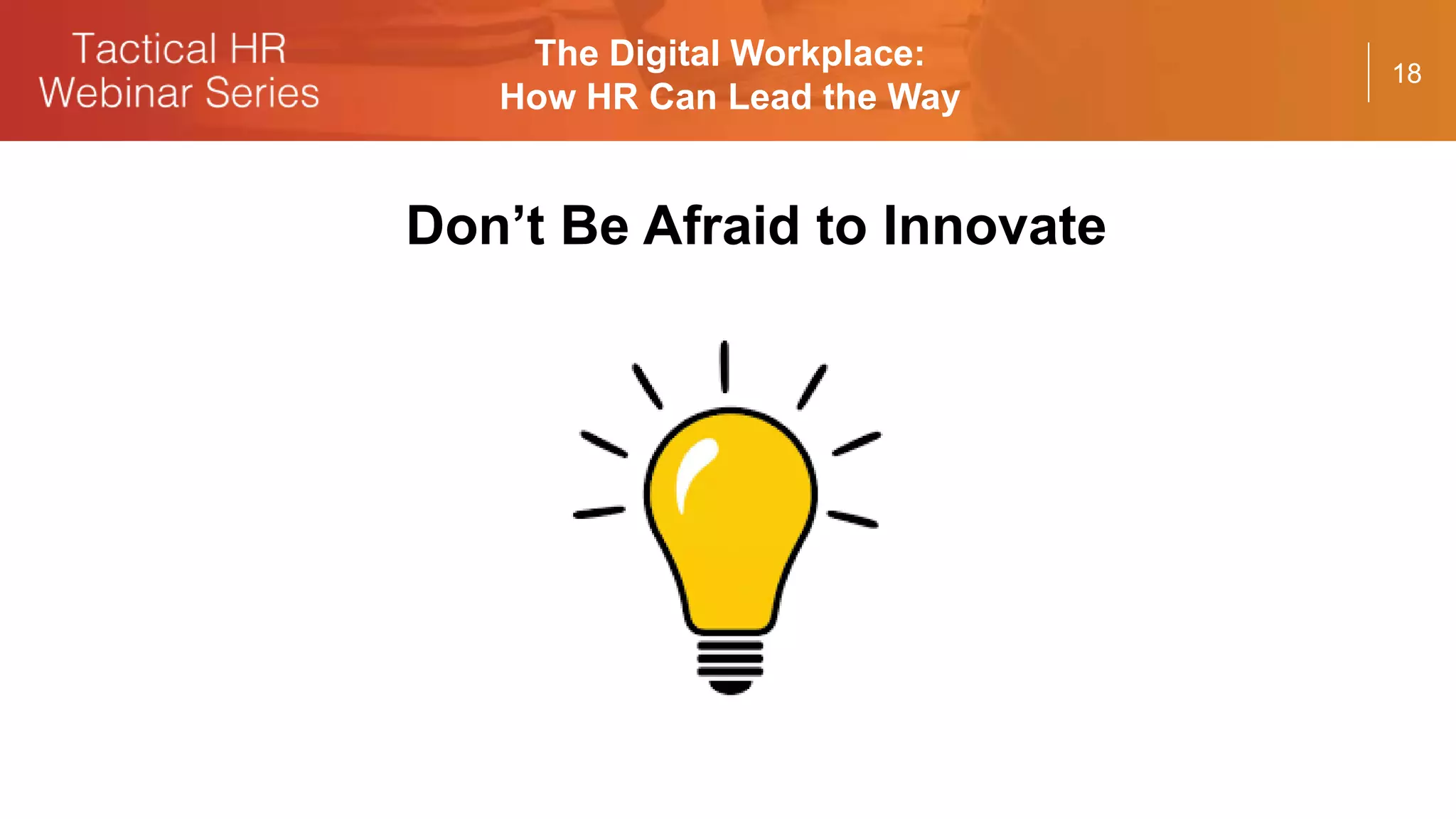 Tactical HR: The Digital Workplace | PPT