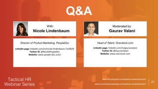 Tactical HR: The Digital Workplace | PPT