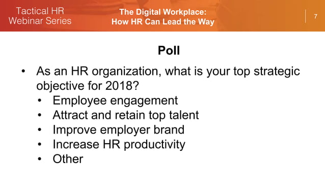Tactical HR: The Digital Workplace | PPT