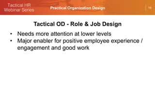 Tactical HR: Practical Improvements in Organization Design | PPT