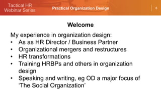 Tactical HR: Practical Improvements in Organization Design | PPT