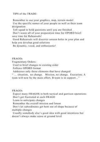 Tactical Operations OrdersReferences FM 7-8Fro.docx