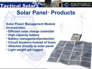 Tactical Solar | PPT