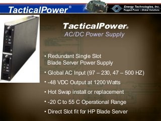 Tactical Rackmount UPS | PPT