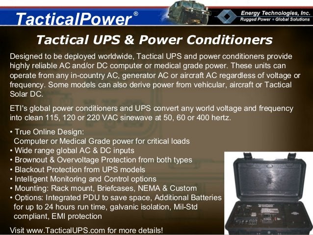 Tactical Rackmount UPS | PPT