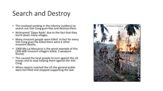 Tactics of the vietnam war revision | PPTX