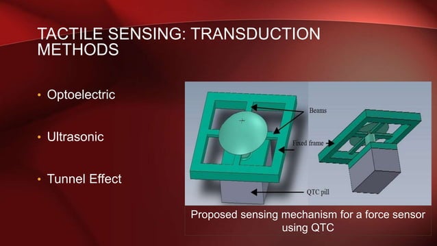 Tactile Sensing Techniques And Comparative Analysis Of Commercial Ppt