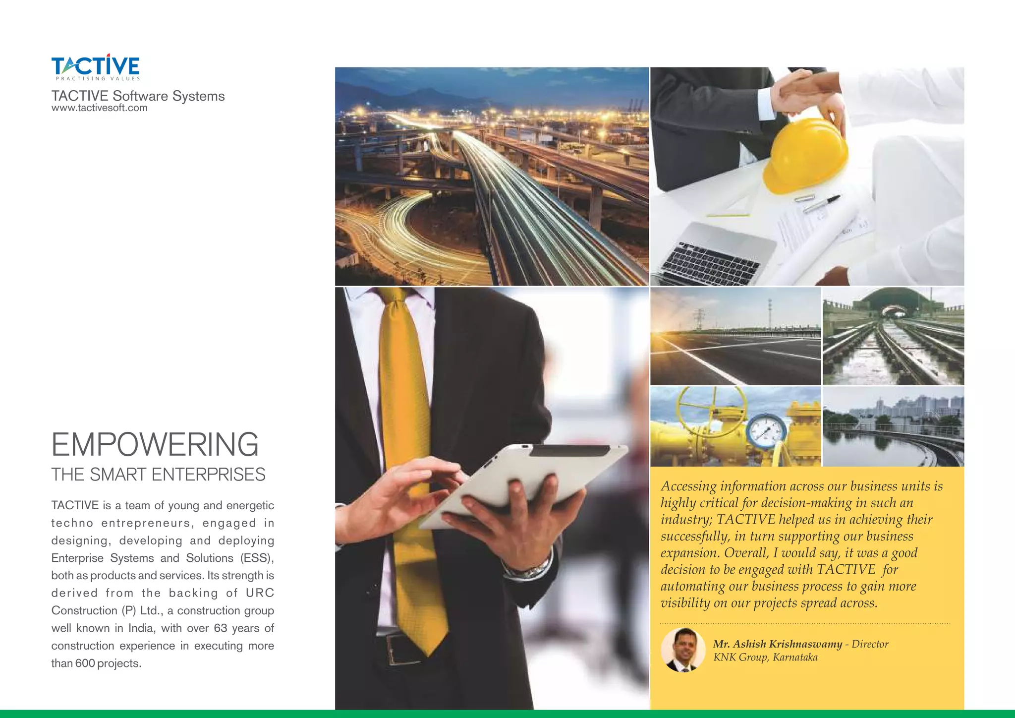 Tactivesoft - Construction ERP | PDF