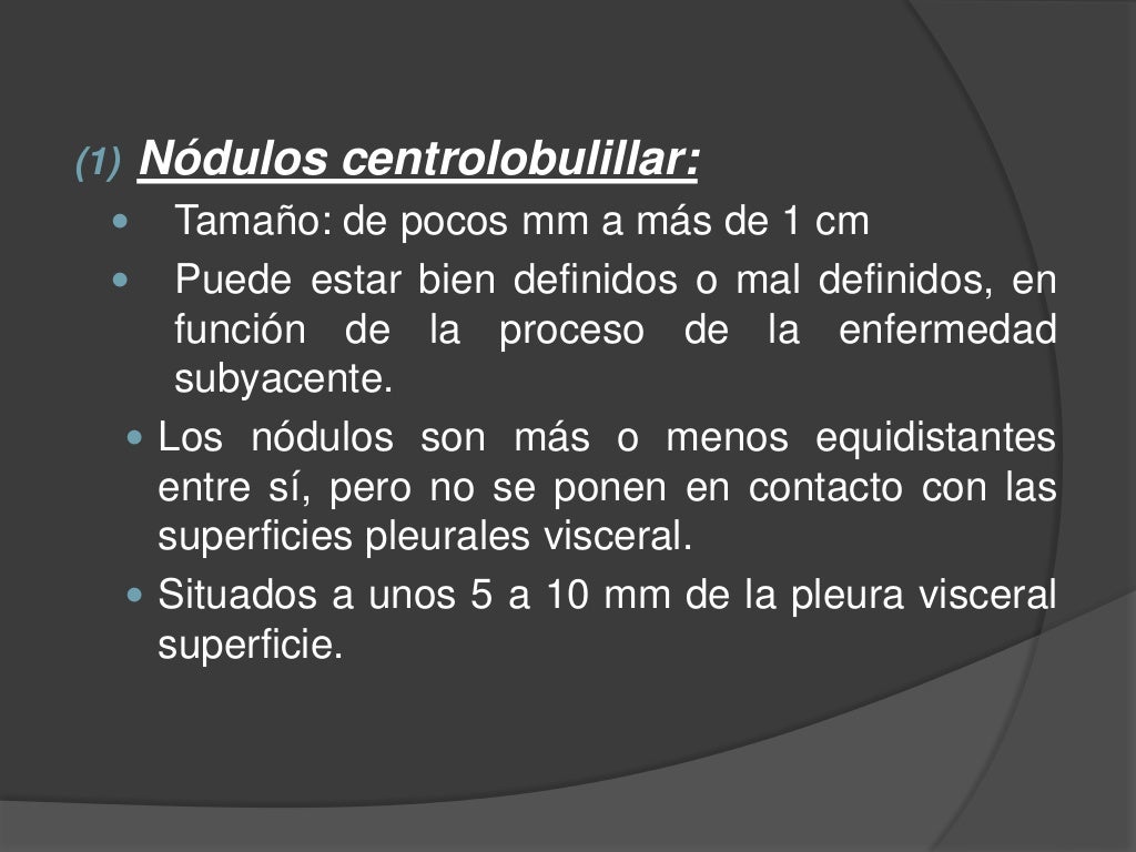 Tac Torax Patron Nodular