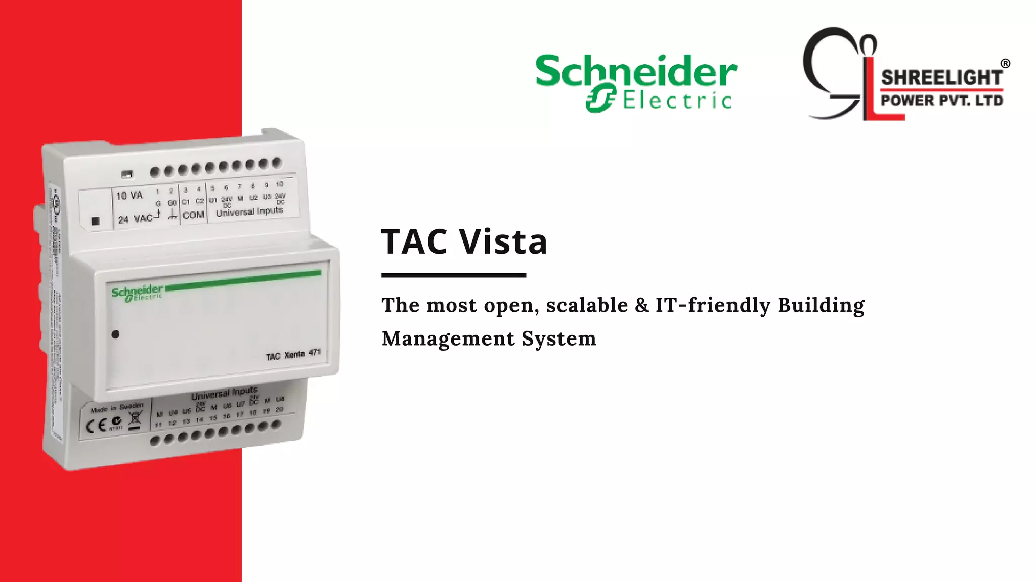 TAC Vista | Schneider Electric | Shreelight Power Pvt. Ltd. | PPT