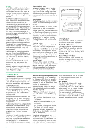 Tac xenta 300 specification sheet | PDF