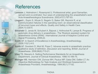 TADAA - Enabling Continuous Improvement for Anaesthetists | PPT ...