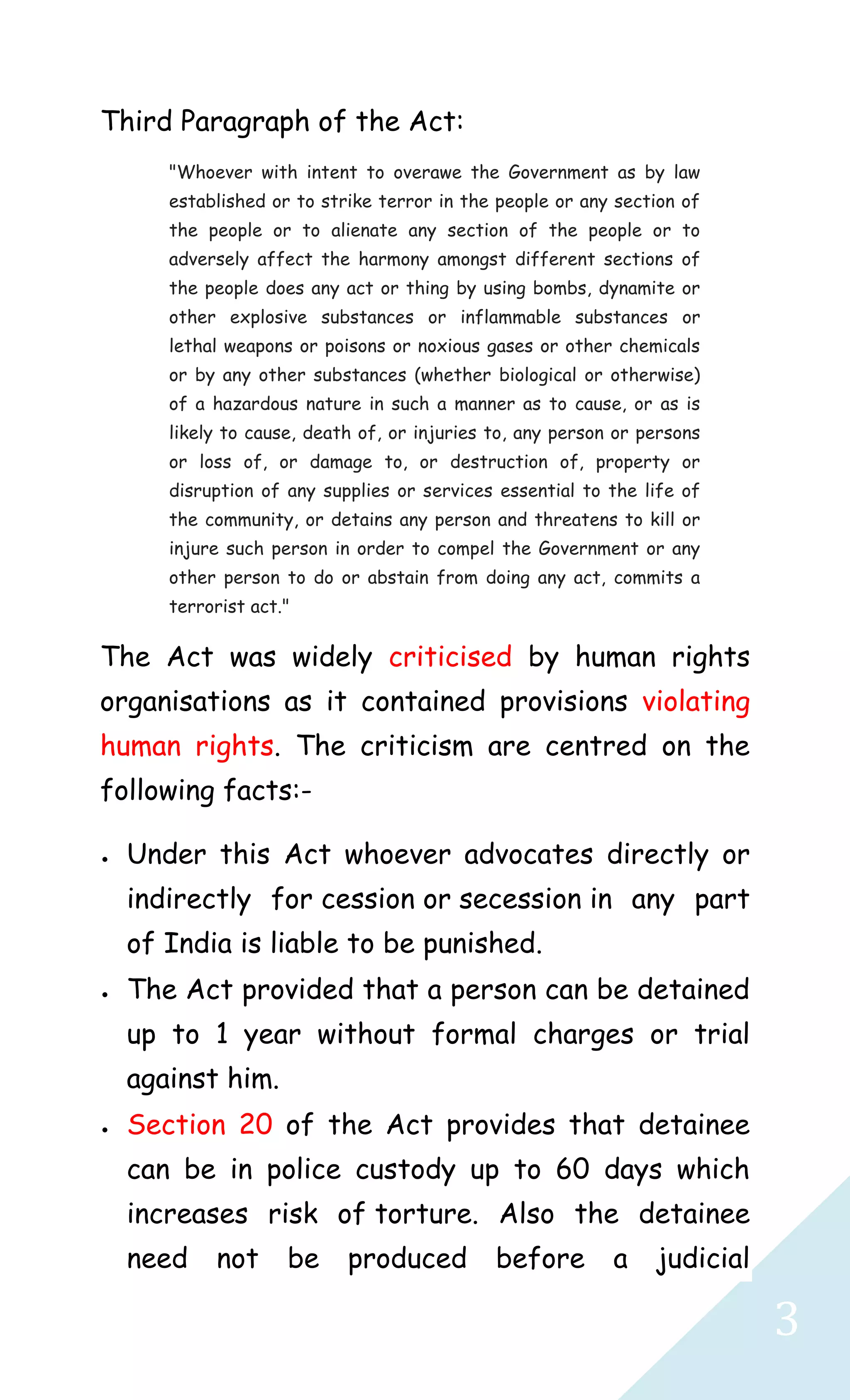 TADA ACT & POTA ACT | PDF