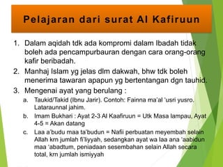 Tadabbur Surat Al Kaafiruun, ayat 1- 6.pptx