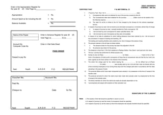 Travel and dearness allowance claim form | PPT