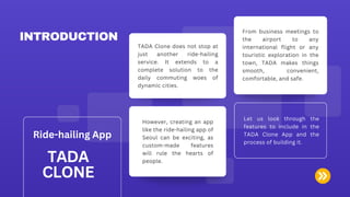 Tada Clone App: Ride-hailing App In Seoul | PDF