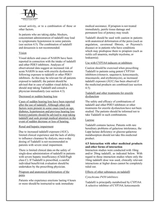 Tadalafil Tablets IP 10mg, 20mg Taj Pharma Taj Pharma SmPC | PDF
