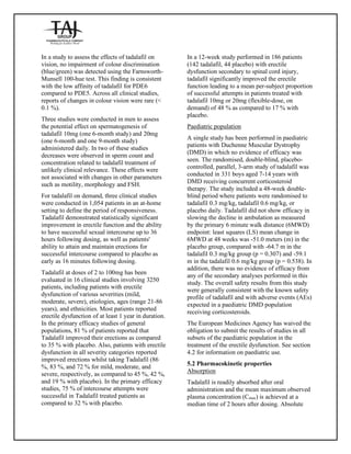 Tadalafil Tablets IP 10mg, 20mg Taj Pharma Taj Pharma SmPC | PDF