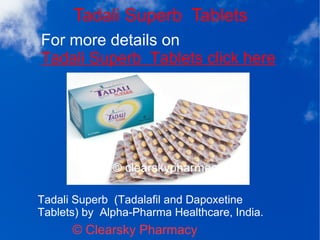 Tadali Superb Tablets | PPT