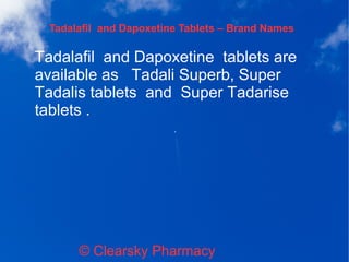 Tadali Superb Tablets | PPT