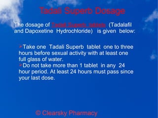 Tadali Superb Tablets | PPT