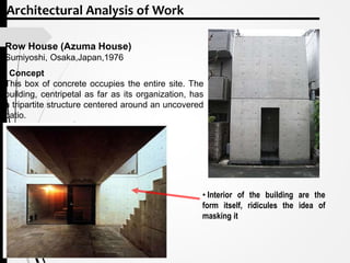 Tadao ando @ 19 5 | PPTX