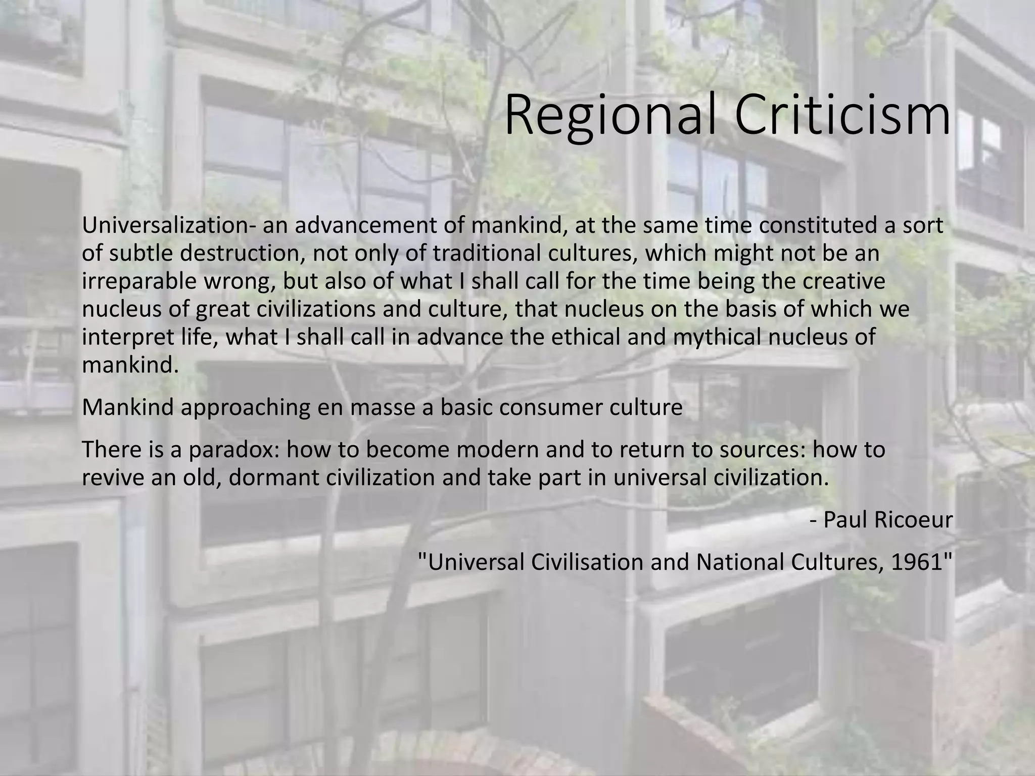 Tadao Anto- Critical Regionalism | PPTX