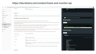 Unlocking the Internet of Things with telco APIs: Telstra’s Track and ...