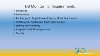 Using Dockers for DB Monitoring | PPT