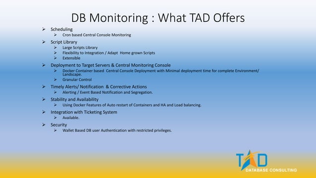Using Dockers for DB Monitoring | PPT