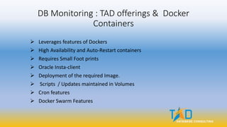 Using Dockers for DB Monitoring | PPT