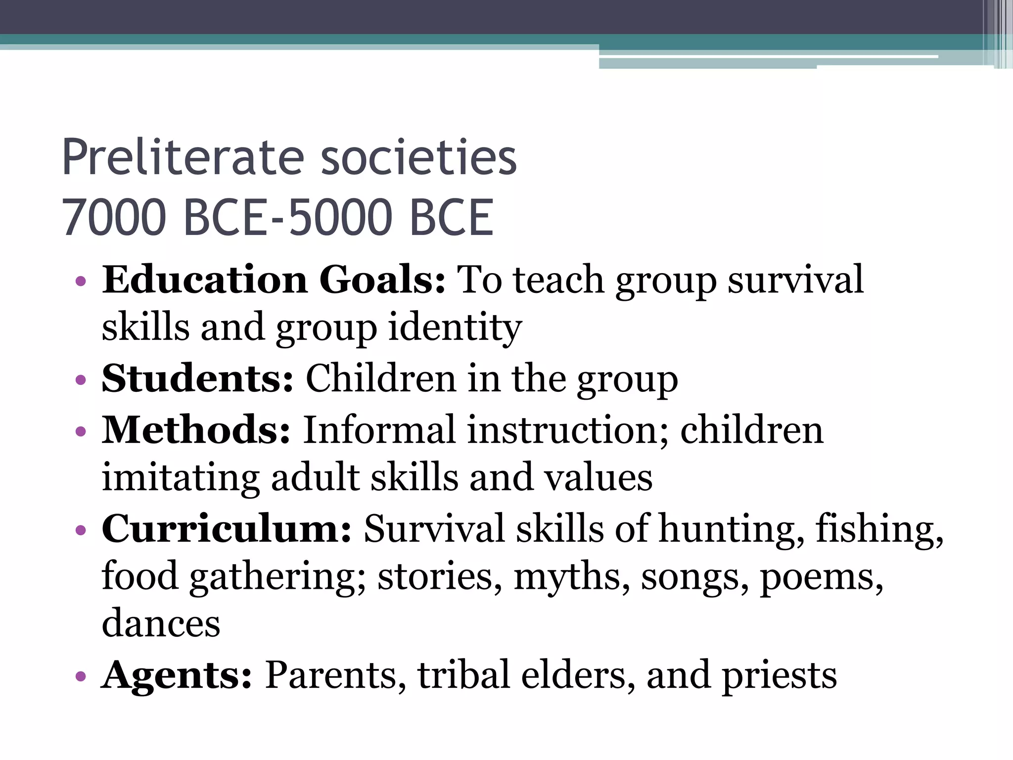 Historical Foundations of Education: World Education Evolution at a ...