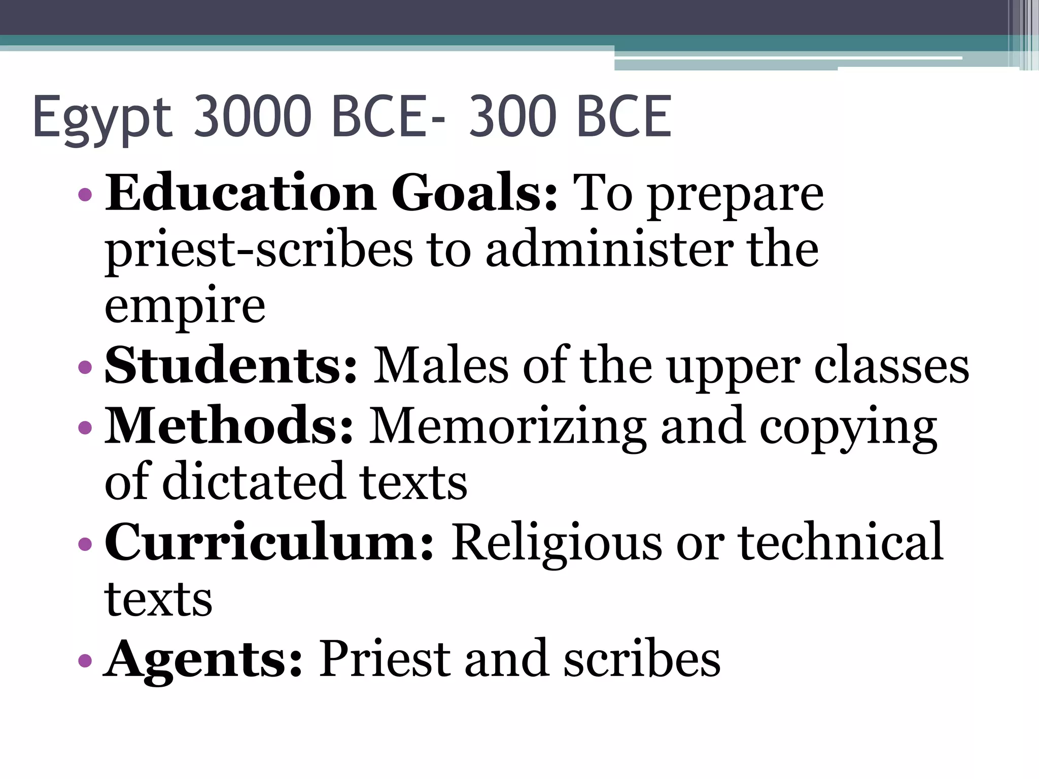 Historical Foundations of Education: World Education Evolution at a ...