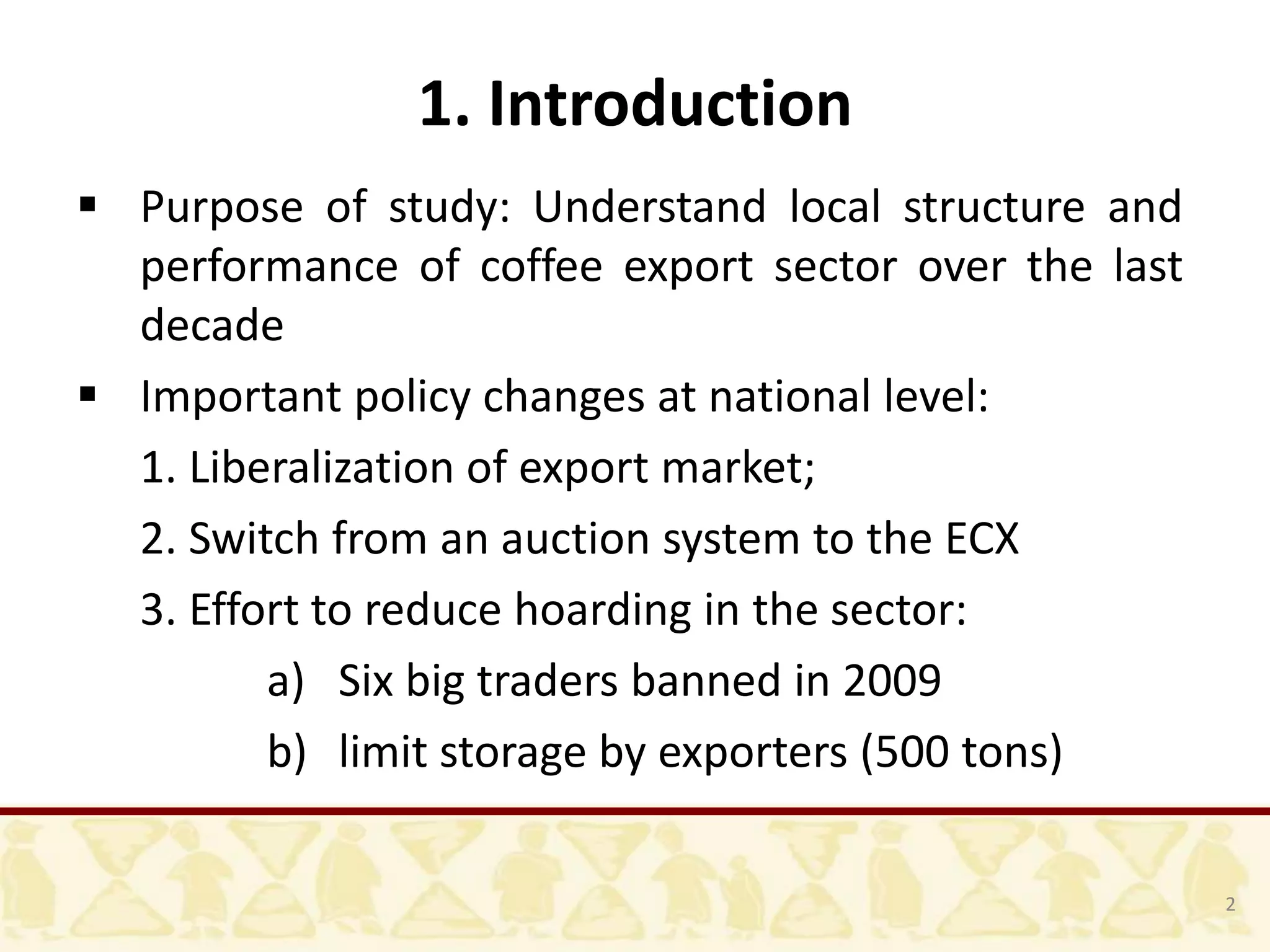 Structure of Ethiopia’s coffee export sector | PPTX