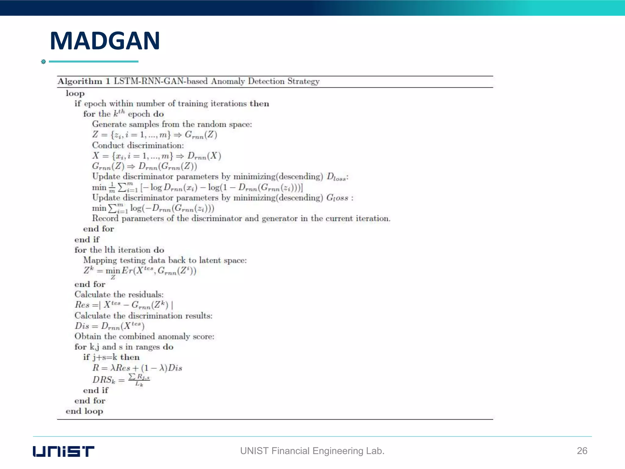 Tadgan Time Series Anomaly Detection Using Gans 2020 Ppt