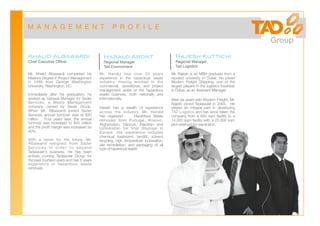 Tad group corporate profile | PDF