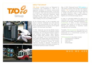 Tad group corporate profile | PDF