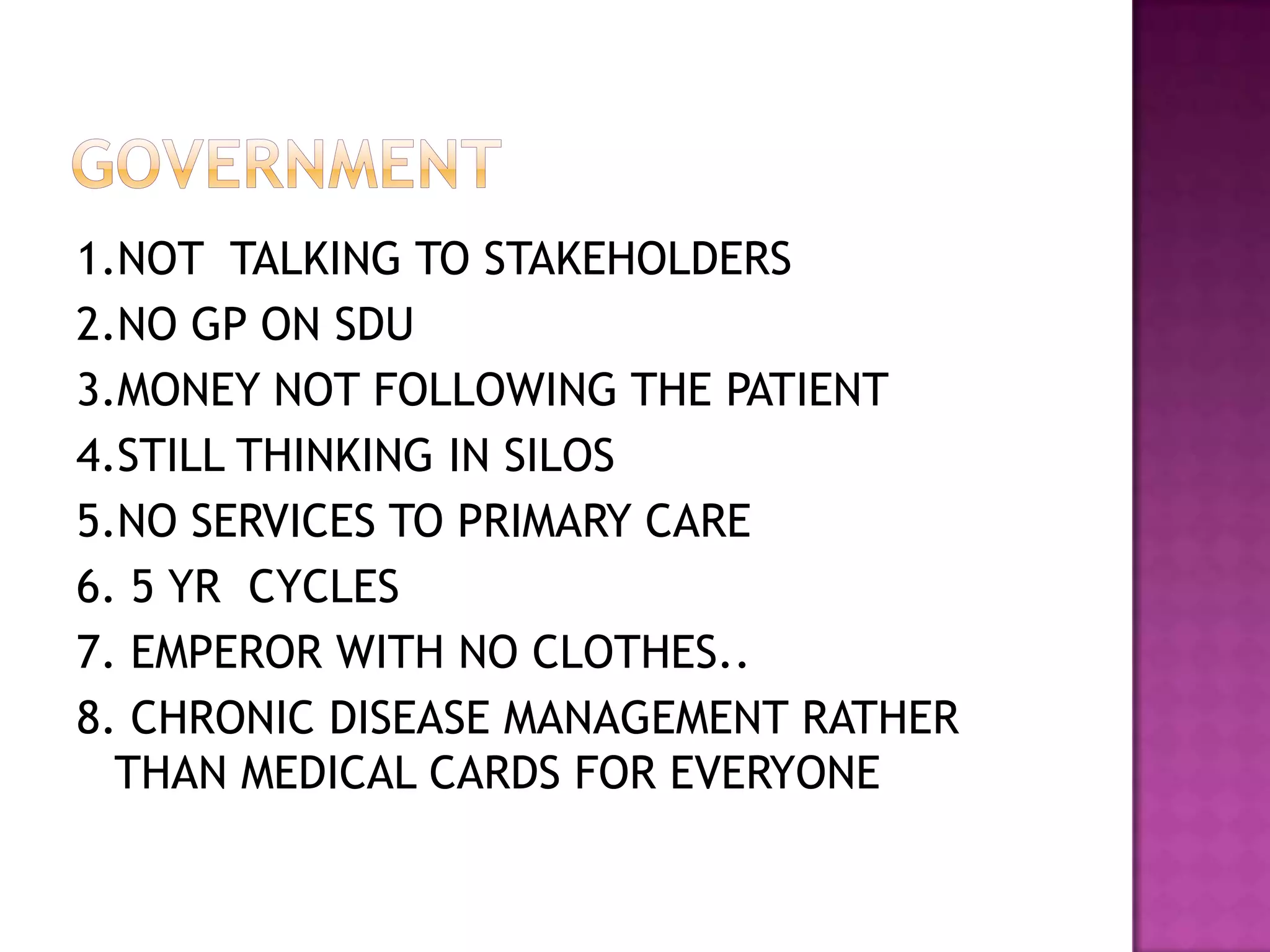 Tadhg crowley primary care in an integrated setting | PPTX