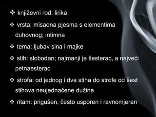 Tadijanović, dugo u noć | PPTX