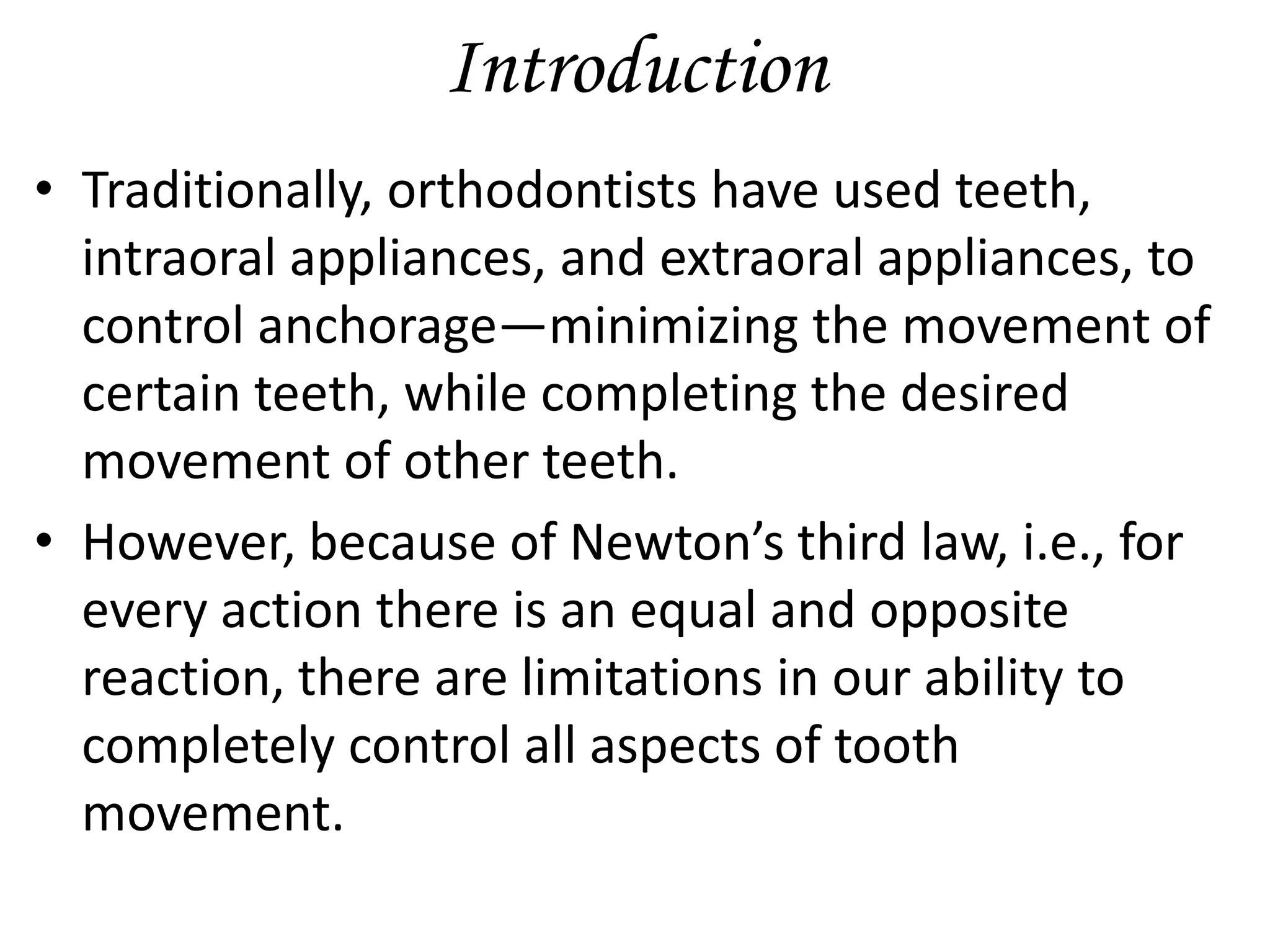 Temporary anchorage devices in orthodontics | PPTX