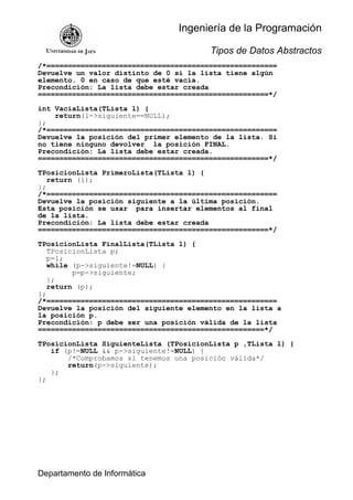 Tipos de Datos Abstractos (TDA) | PDF