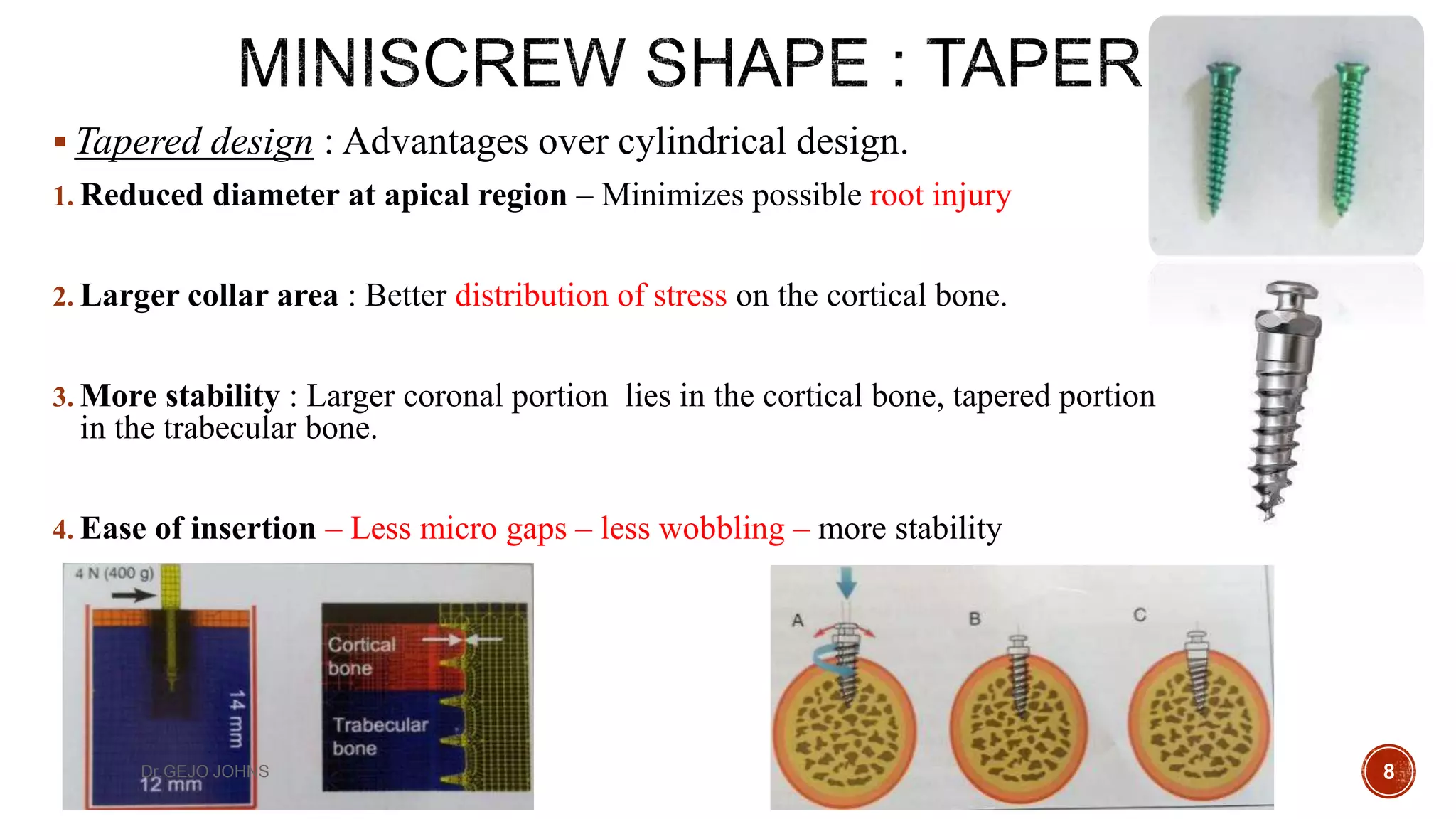 Bio-mechanics of TADS | PPTX