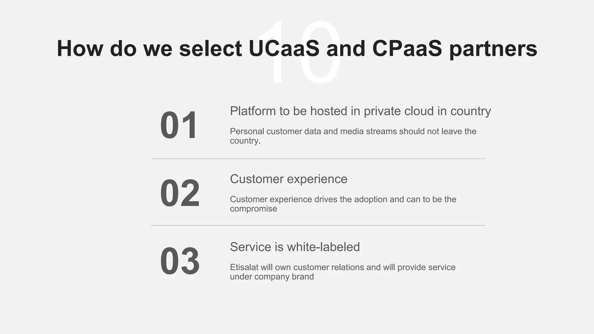 Etisalat's UCaaS and CPaaS Plans, Petr Eropkin, TADSummit 2018 | PPTX