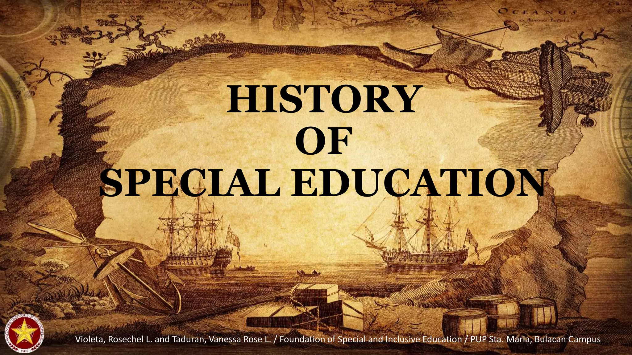 history of special education | PPTX