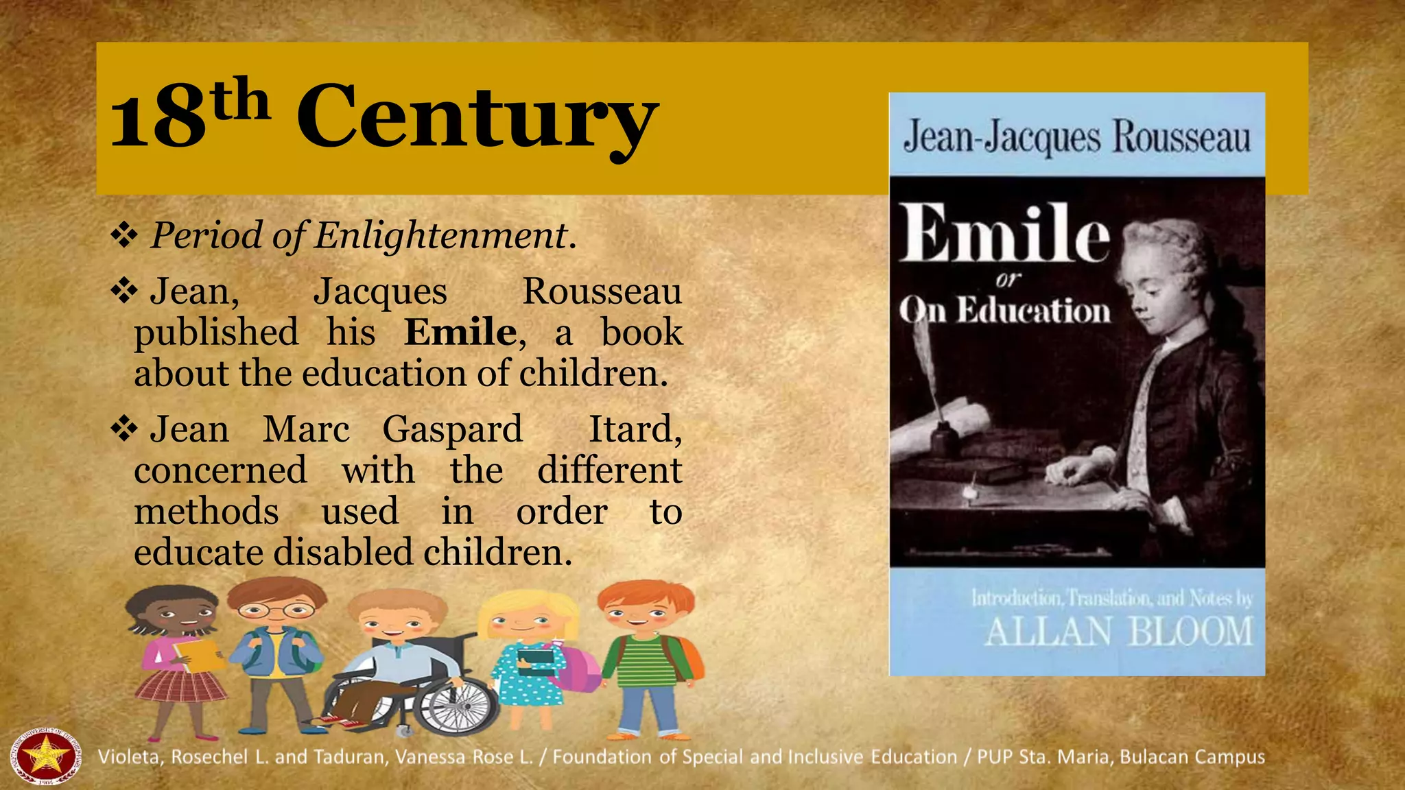 history of special education | PPTX