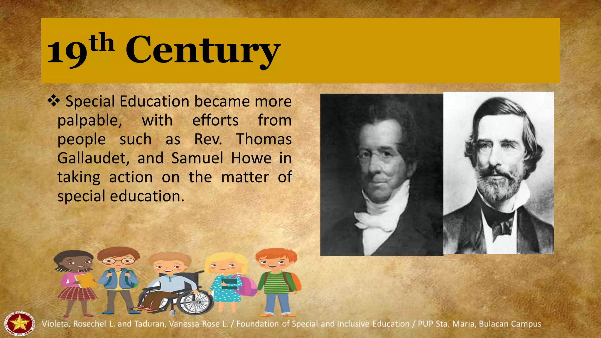 history of special education | PPTX