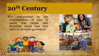 history of special education | PPTX