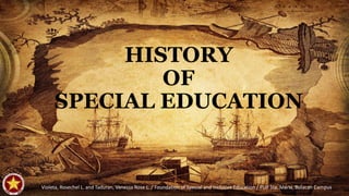 history of special education | PPTX